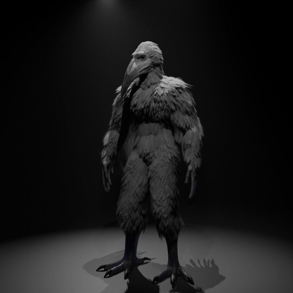 Opium Bird Free Rigged 3D Model free 3D model rigged | CGTrader