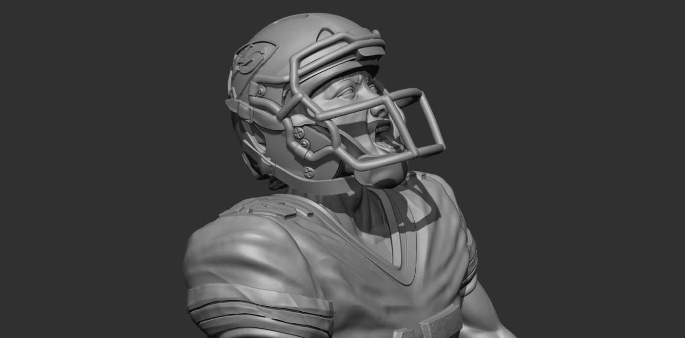 3 Time Super Bowl Champion Patrick Mahomes 3D model 3D printable | CGTrader