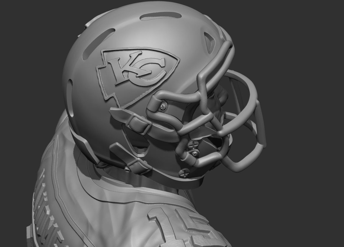 3 Time Super Bowl Champion Patrick Mahomes 3D model 3D printable | CGTrader