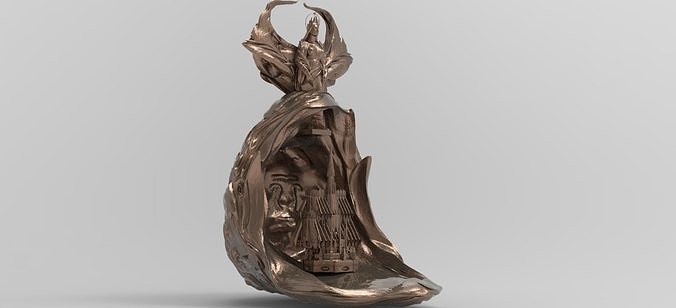 Easter Holy city sculpture 3D model | CGTrader