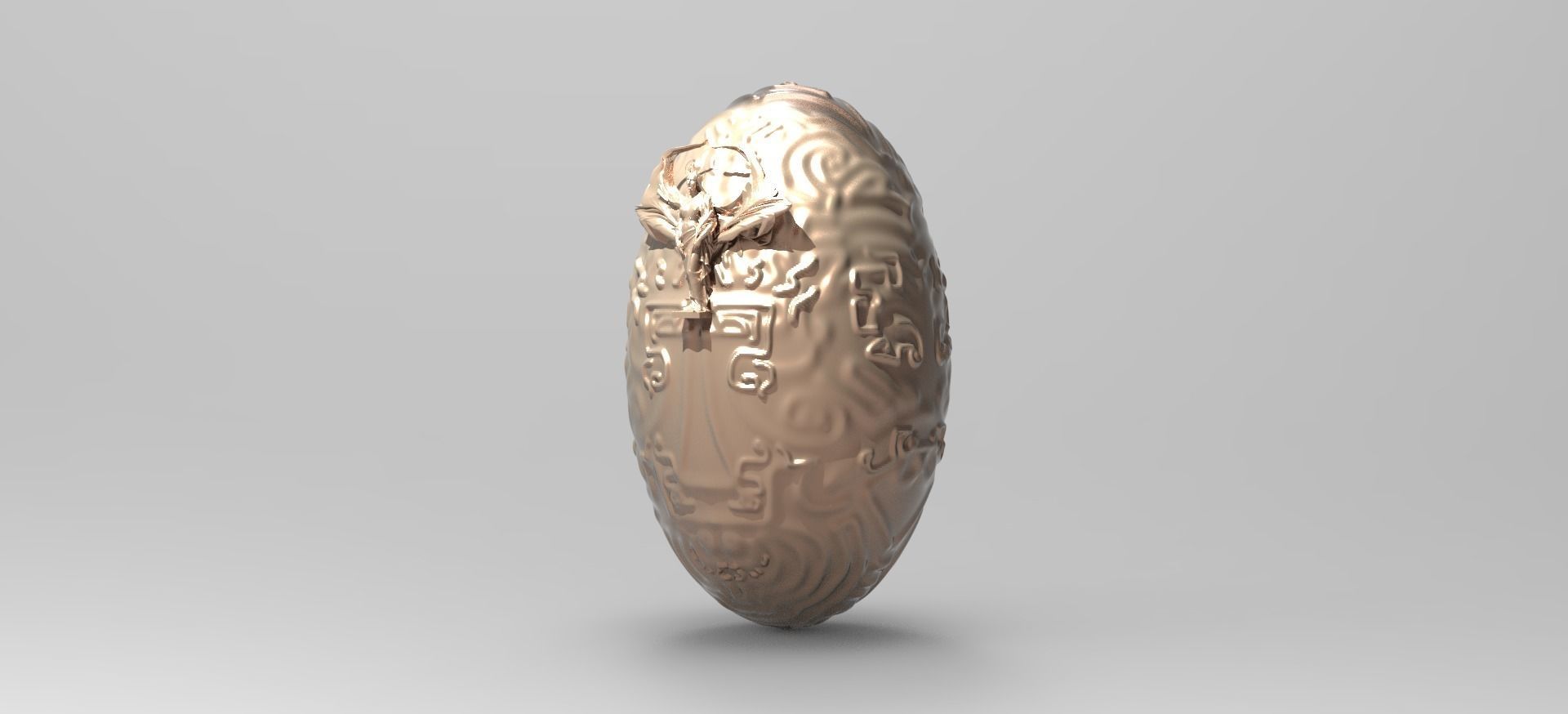 Easter angel engraved sphere 3D model | CGTrader