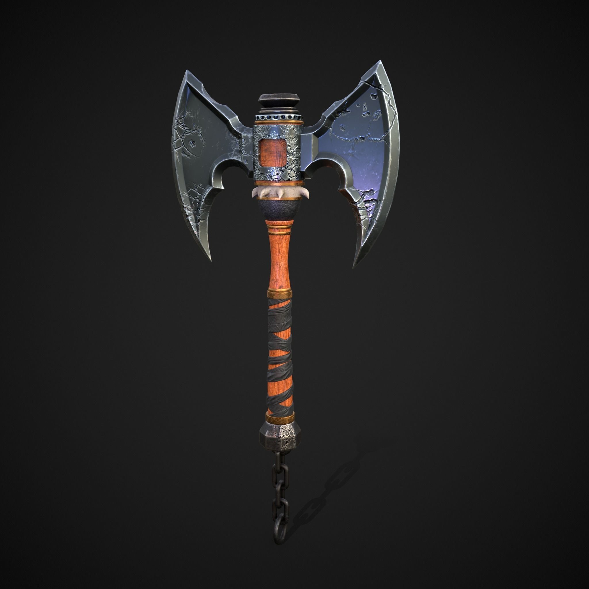 lowpoly axe gaming weapon free VR / AR / low-poly 3D model | CGTrader