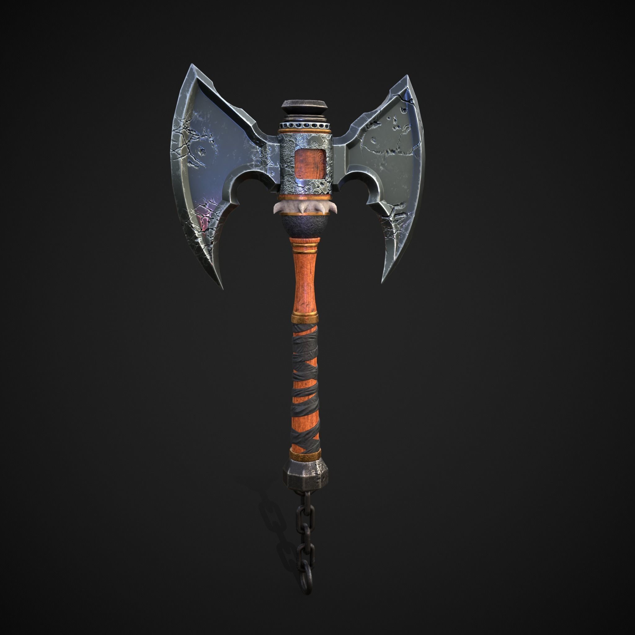 lowpoly axe gaming weapon free VR / AR / low-poly 3D model | CGTrader