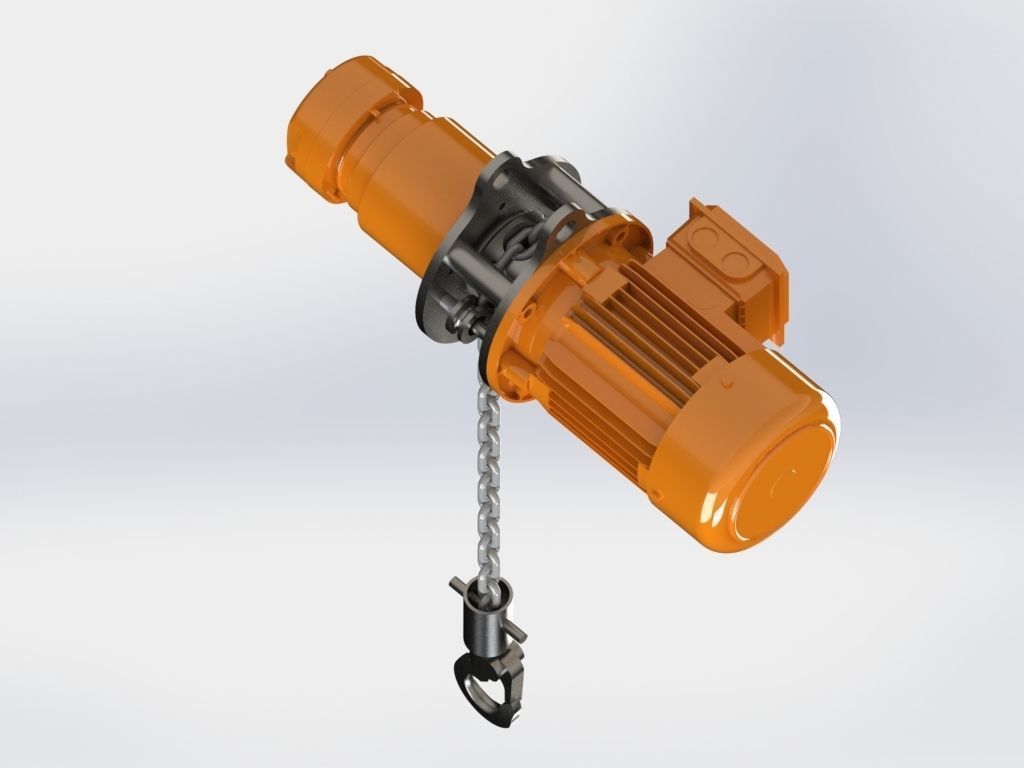 Electric chain hoist 3D model | CGTrader
