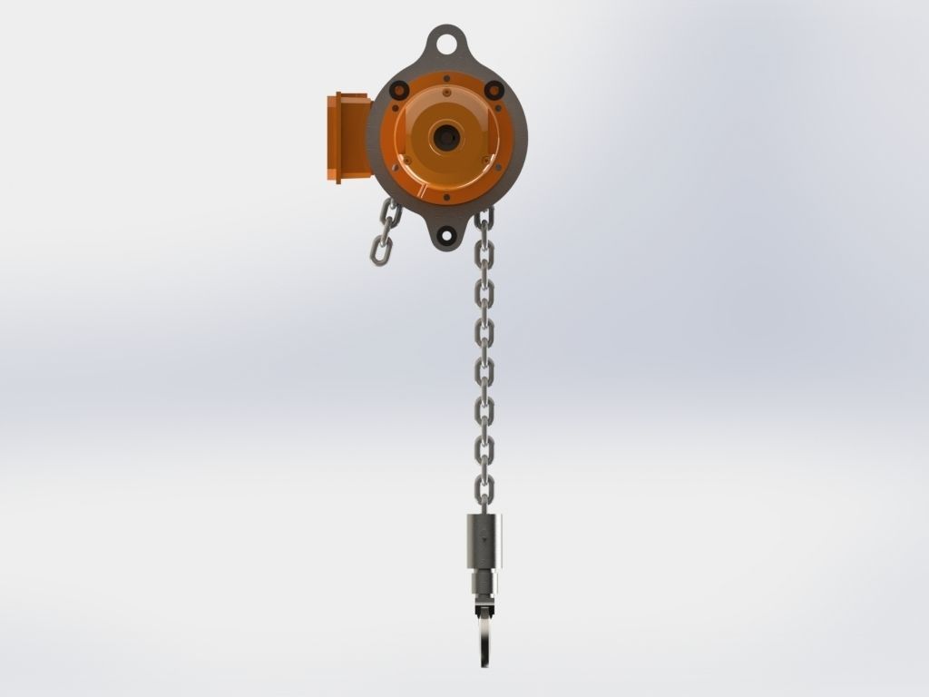 Electric chain hoist 3D model | CGTrader