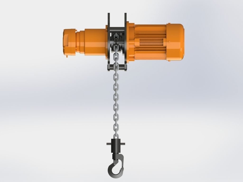 Electric chain hoist 3D model | CGTrader