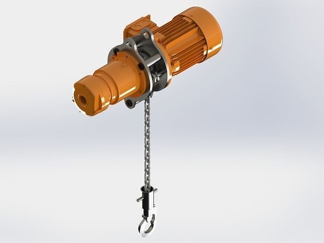 Electric chain hoist 3D model | CGTrader