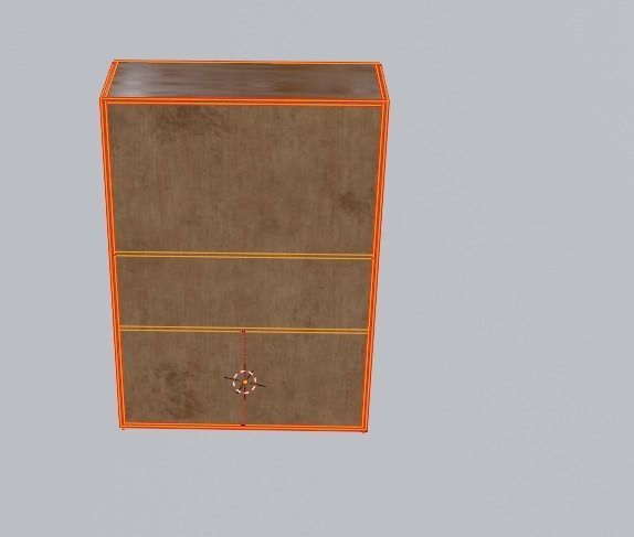 3D model old Soviet wardrobe for things VR / AR / low-poly | CGTrader