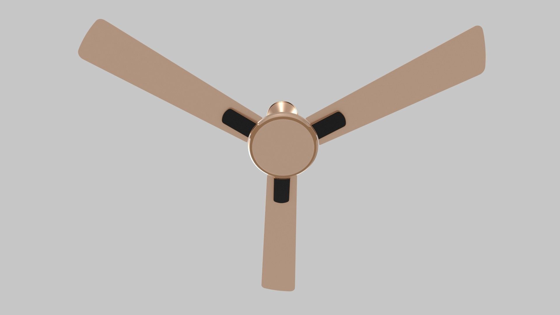 Ceiling Fan gold 3D model | CGTrader