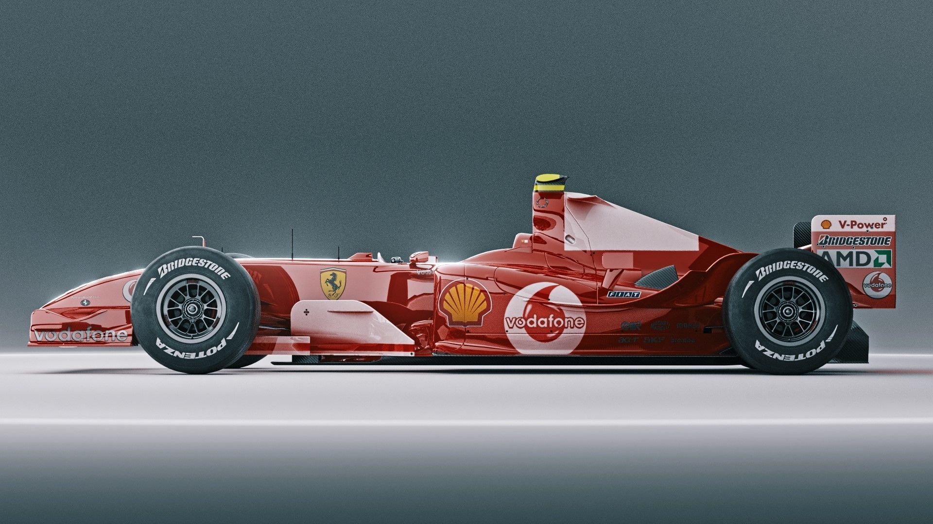 3D model ferrari f2004 VR / AR / low-poly | CGTrader