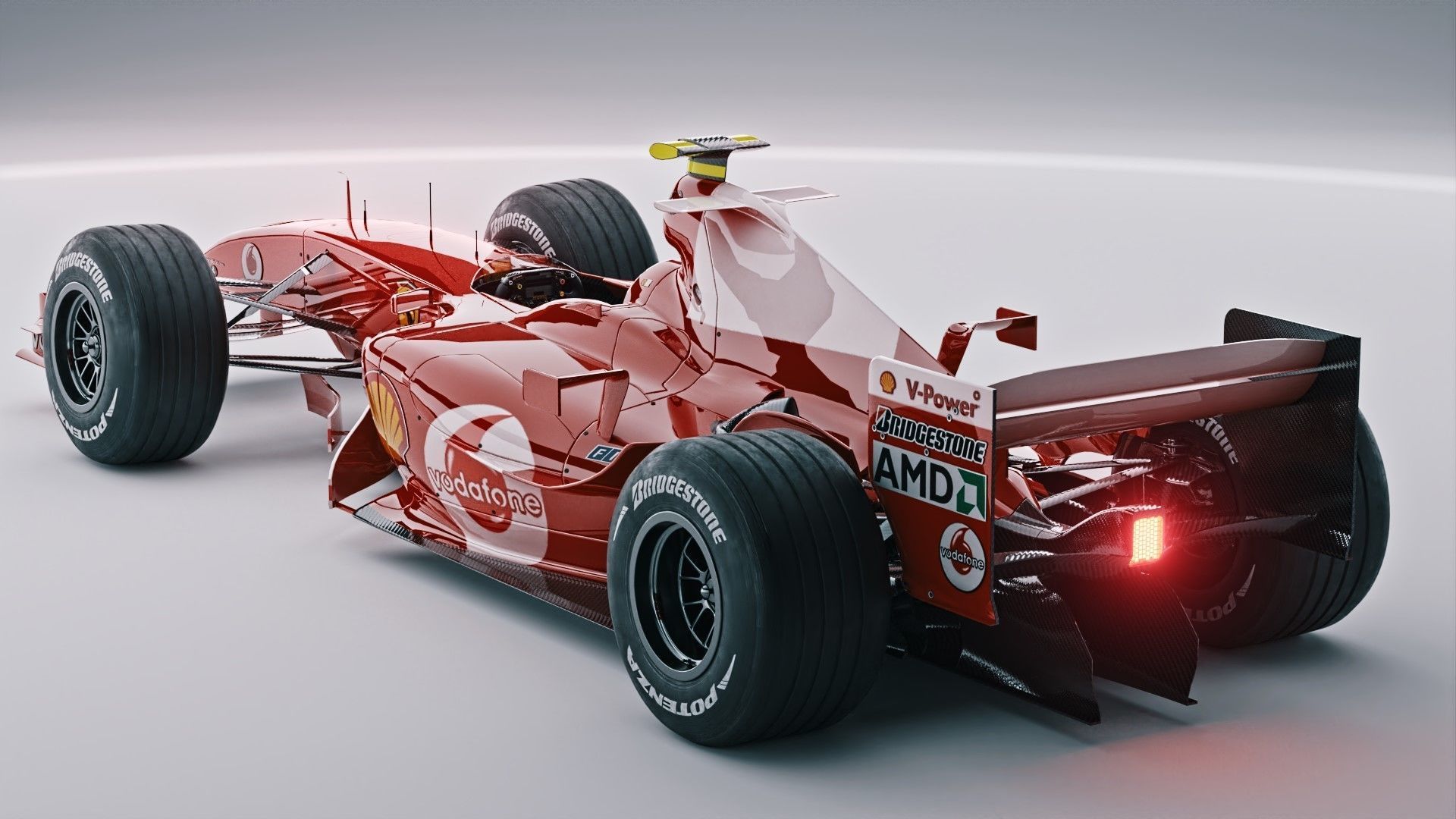 3D model ferrari f2004 VR / AR / low-poly | CGTrader