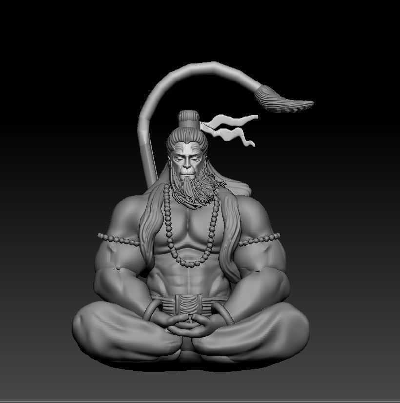 Hanuman 3D model 3D printable | CGTrader