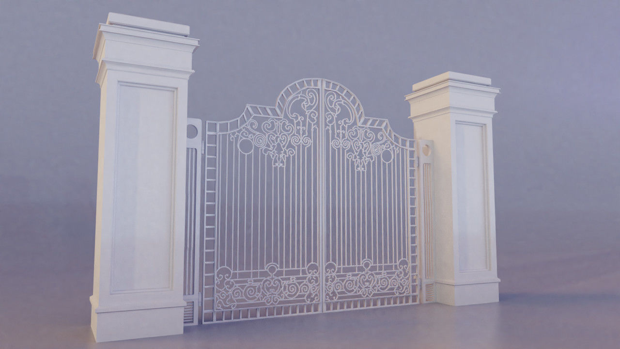 3D model Medieval gate - game assets VR / AR / low-poly | CGTrader