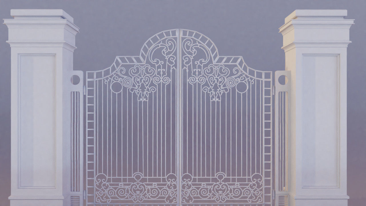 3D model Medieval gate - game assets VR / AR / low-poly | CGTrader