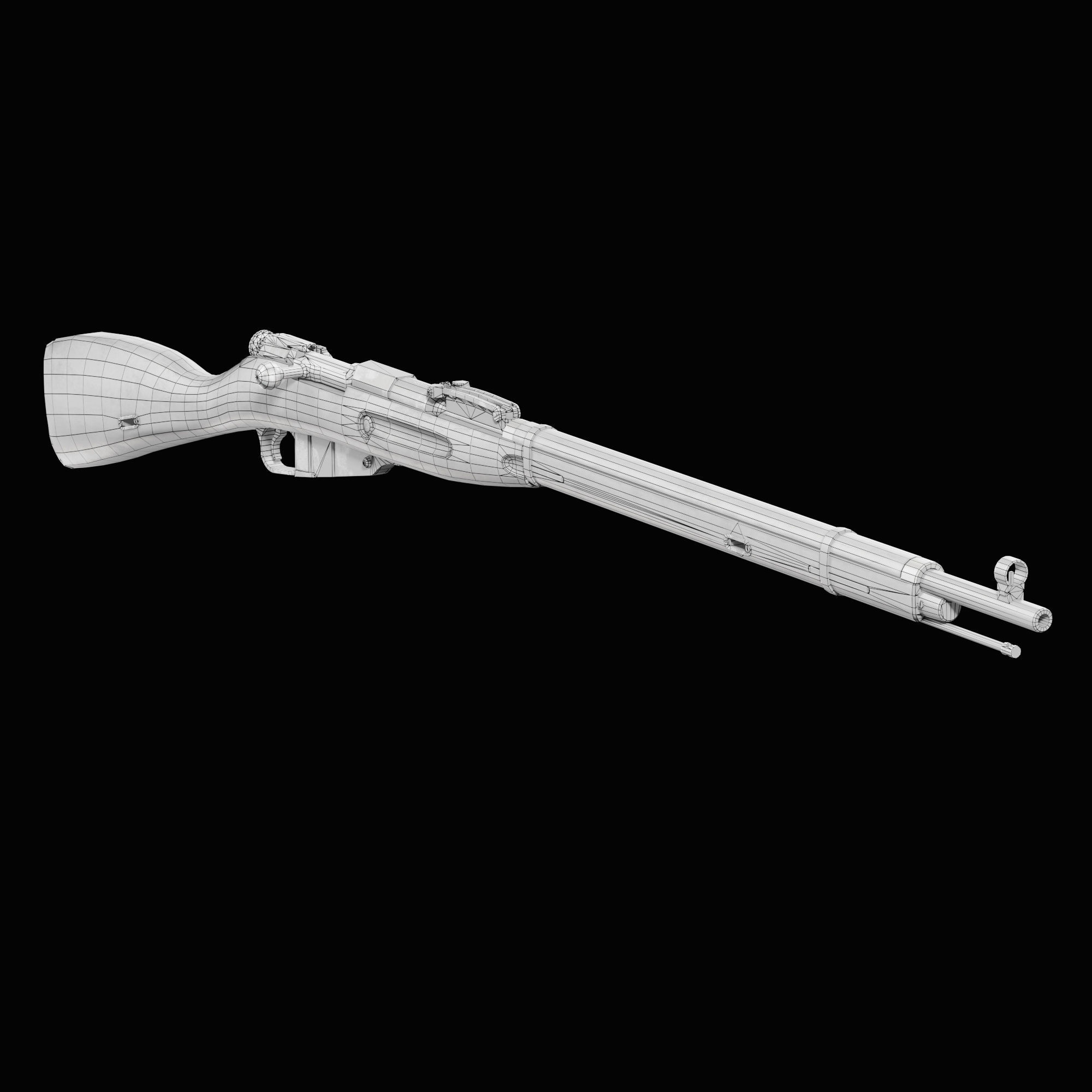 3D model Mosin rifle VR / AR / low-poly | CGTrader