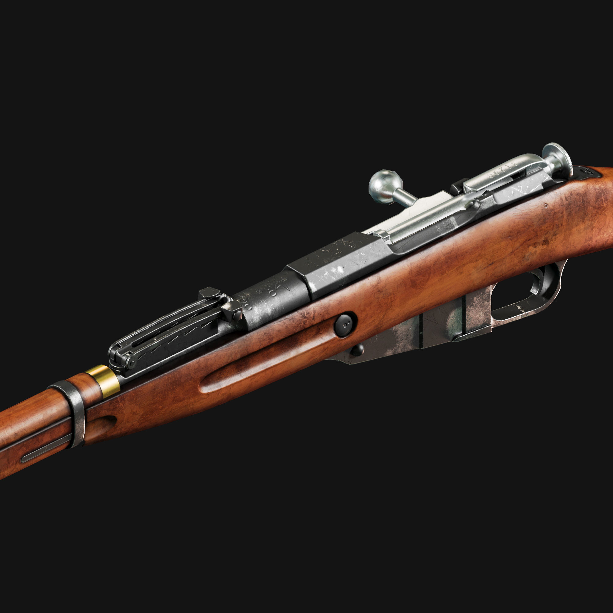 3D model Mosin rifle VR / AR / low-poly | CGTrader