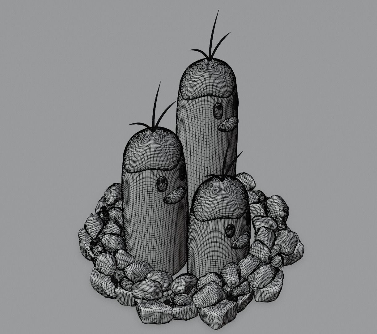 Diglett pokemon 3D model for 3D print 3D model 3D printable | CGTrader
