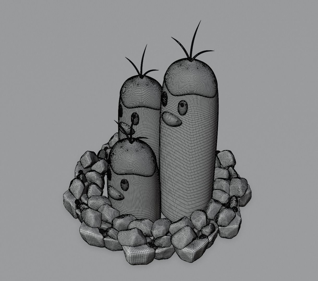 Diglett pokemon 3D model for 3D print 3D model 3D printable | CGTrader