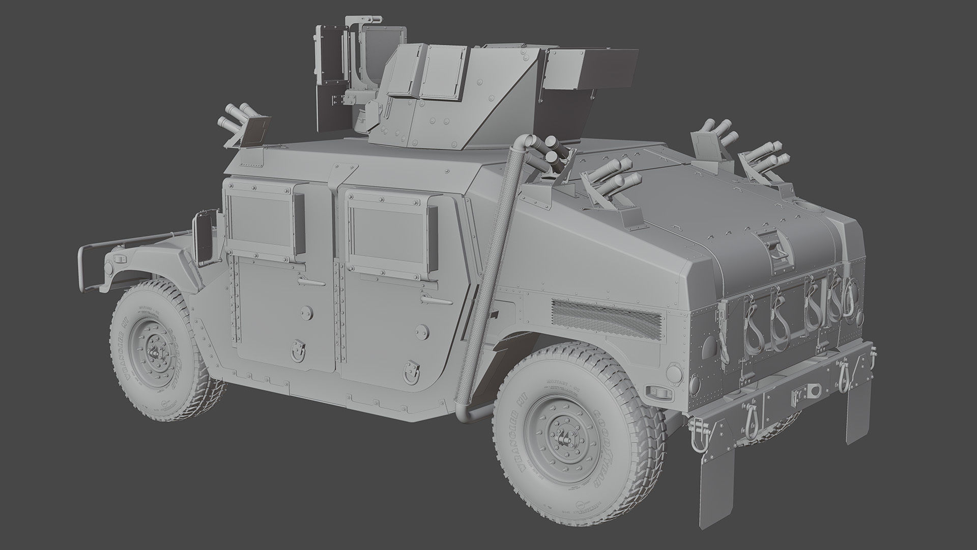 Hummer Humvee M1151 detailed military vehicle 3D model | CGTrader