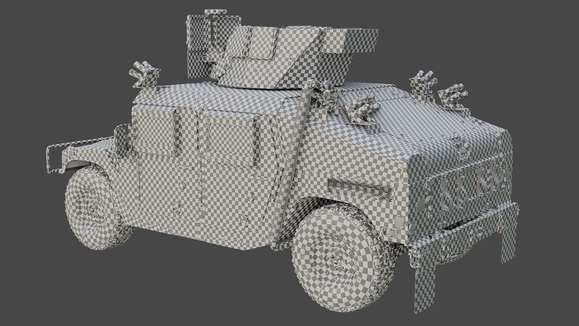 Hummer Humvee M1151 detailed military vehicle 3D model | CGTrader