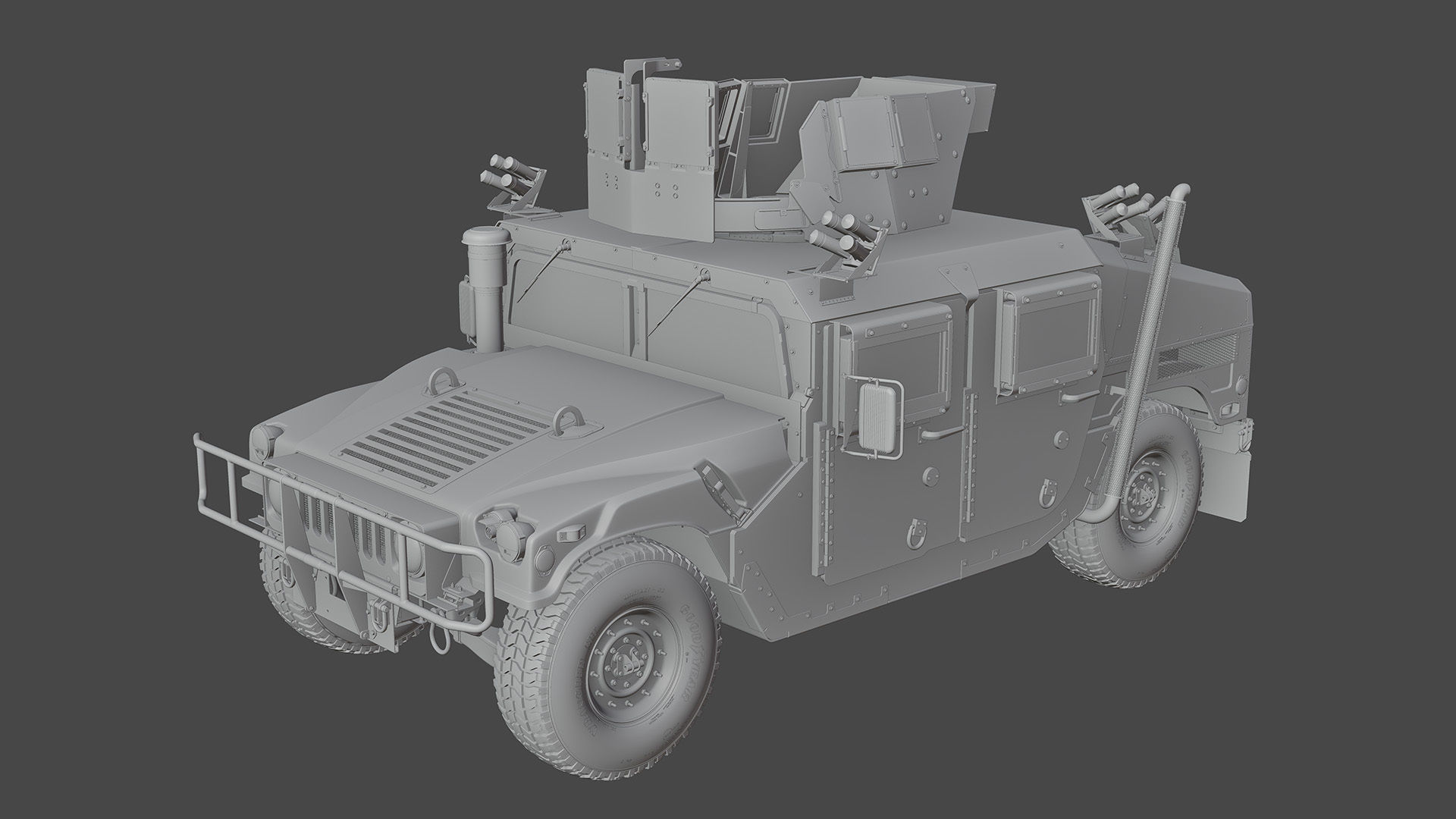 Hummer Humvee M1151 detailed military vehicle 3D model | CGTrader