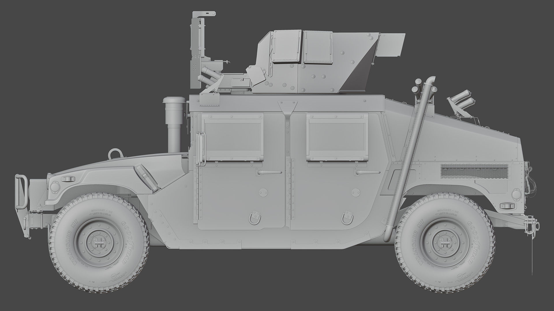 Hummer Humvee M1151 detailed military vehicle 3D model | CGTrader