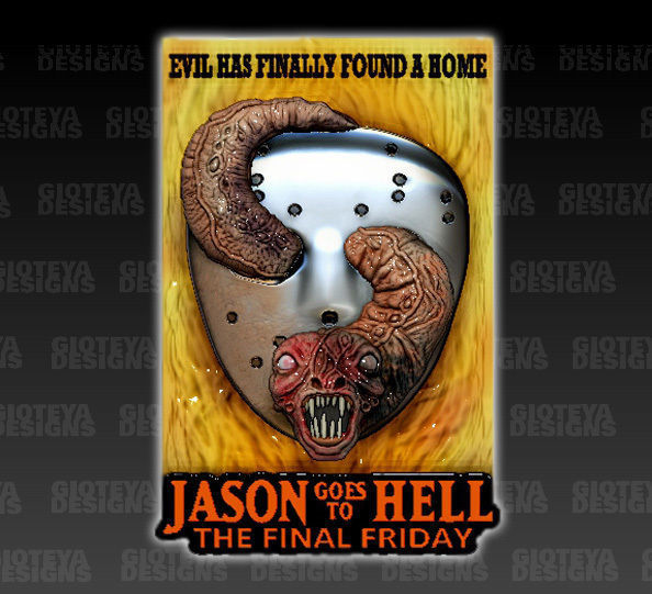 Friday the 13th Jason goes to Hell Poster 3D model | CGTrader