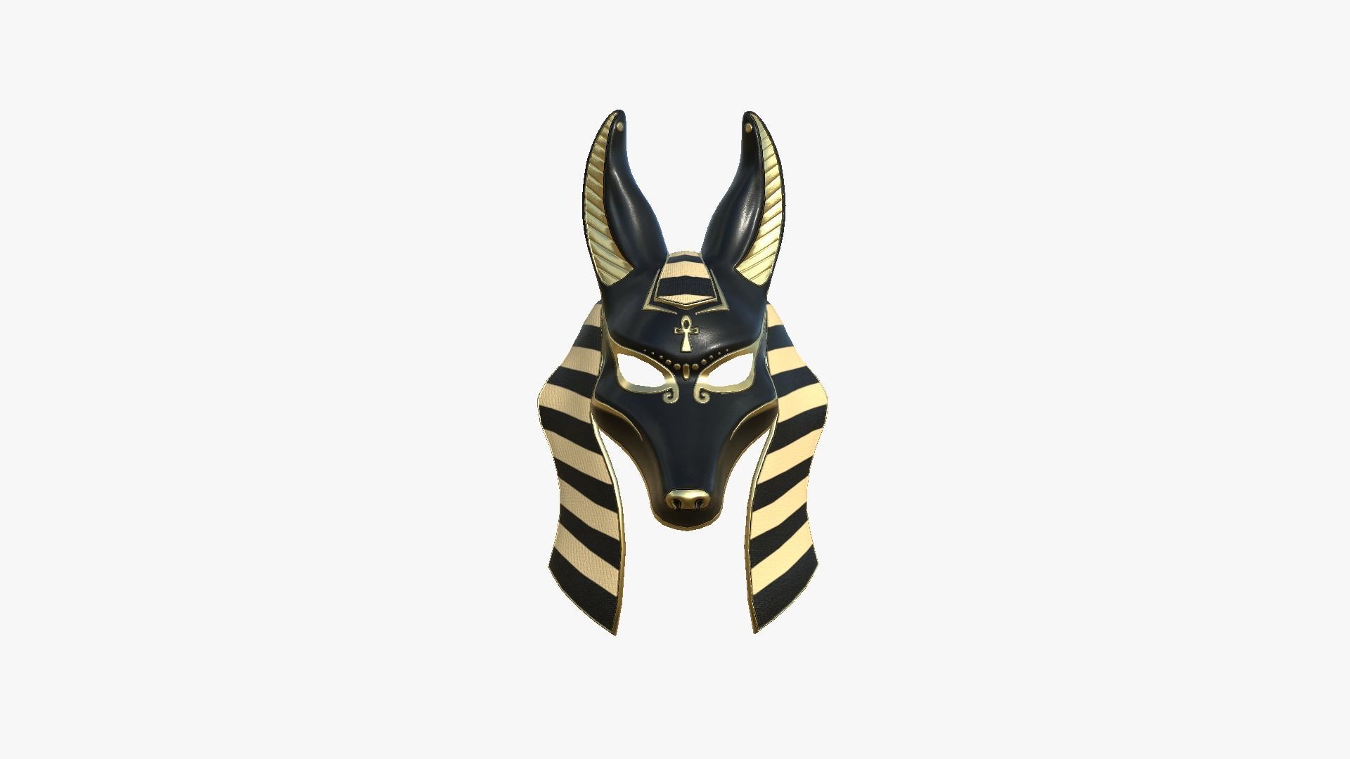 3D model Anubis Mask A01 - Egyptian Gods Character Fashion Clothing VR ...