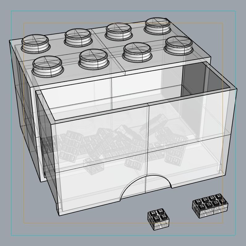 Modular Buildable Drawer - Brick Organizer Storage Solution 3D model 3D ...