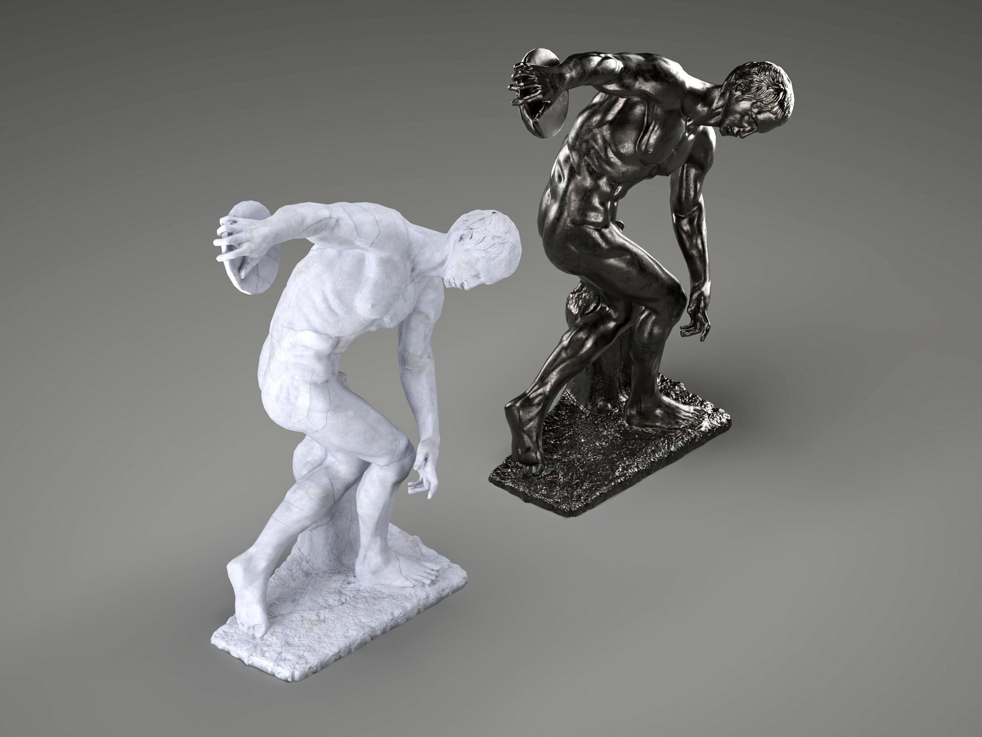 3D model Discobolus of Myron VR / AR / low-poly | CGTrader