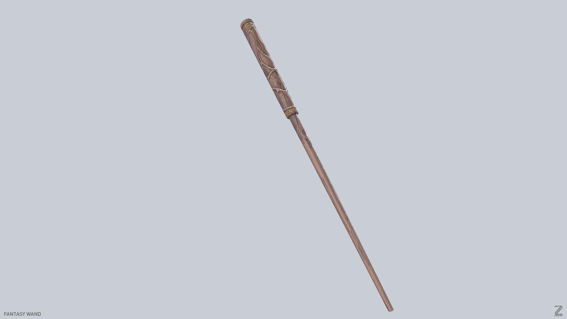 3D model Fantasy wand VR / AR / low-poly | CGTrader