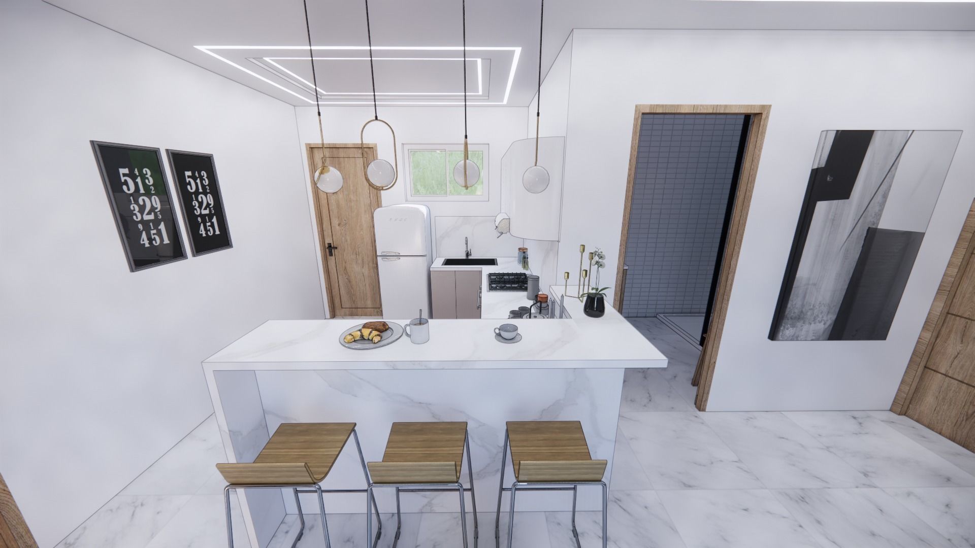 Complete interior House project 3d Model free 3D model | CGTrader