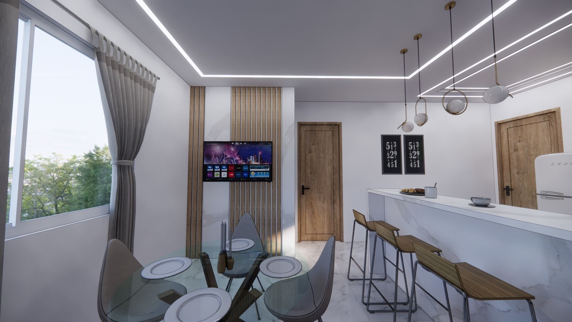 Complete interior House project 3d Model free 3D model | CGTrader