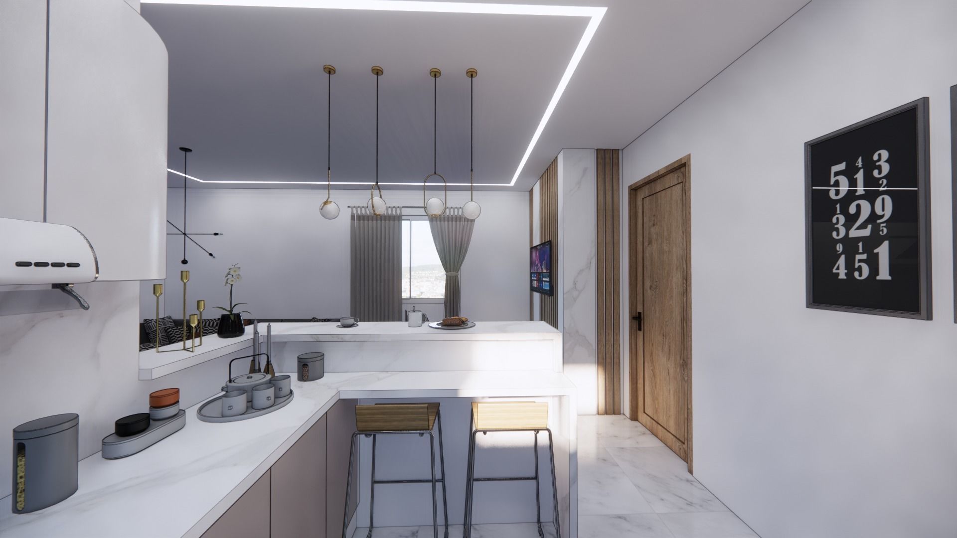 Complete interior House project 3d Model free 3D model | CGTrader