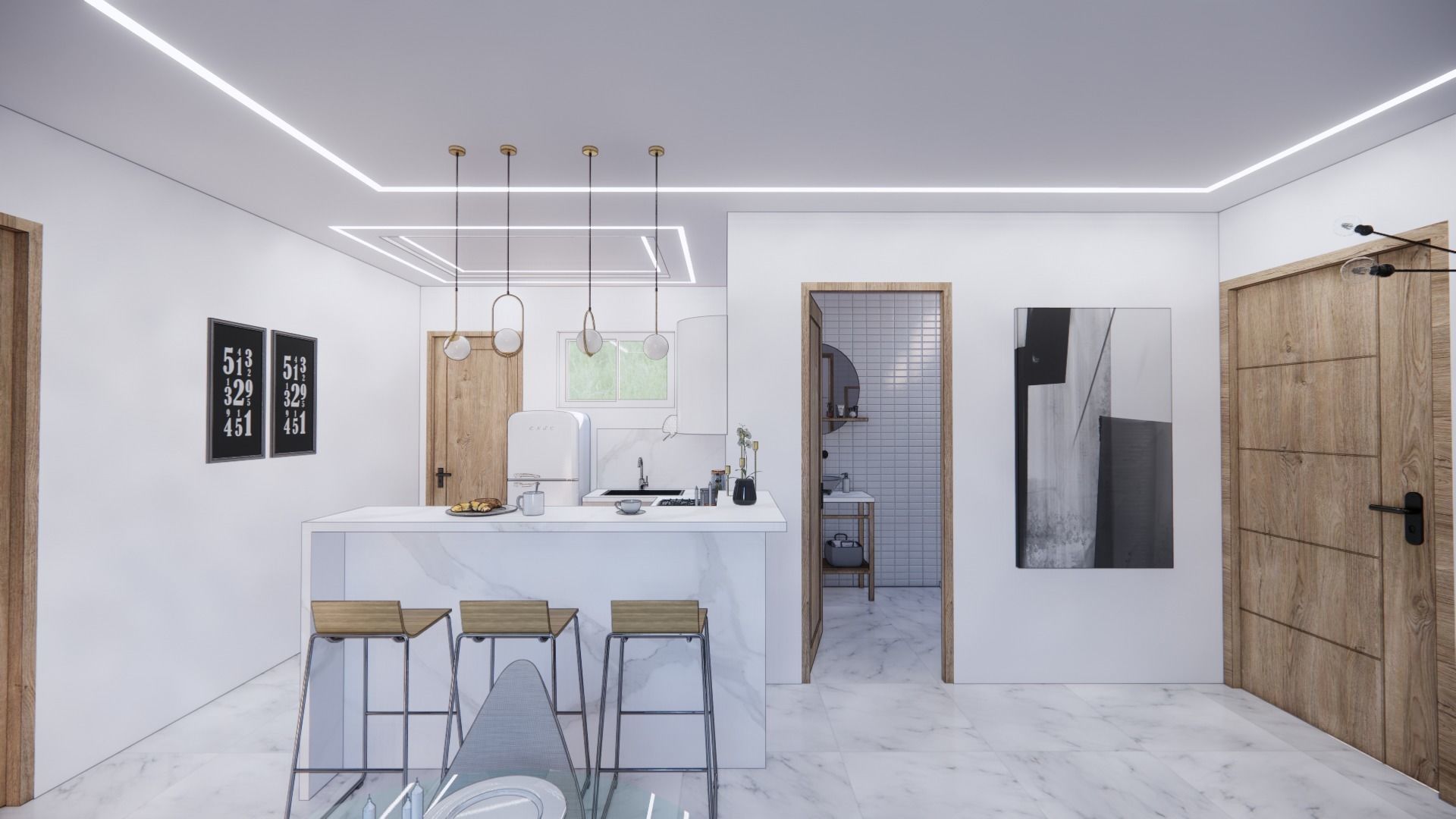 Complete interior House project 3d Model free 3D model | CGTrader