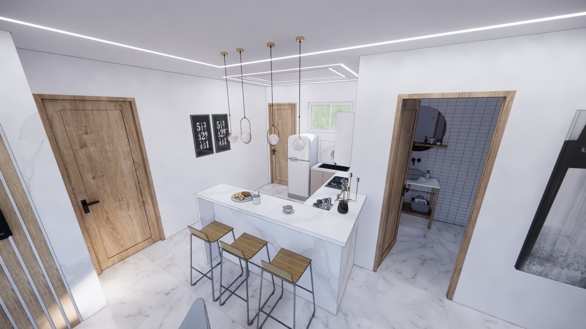 Complete interior House project 3d Model free 3D model | CGTrader
