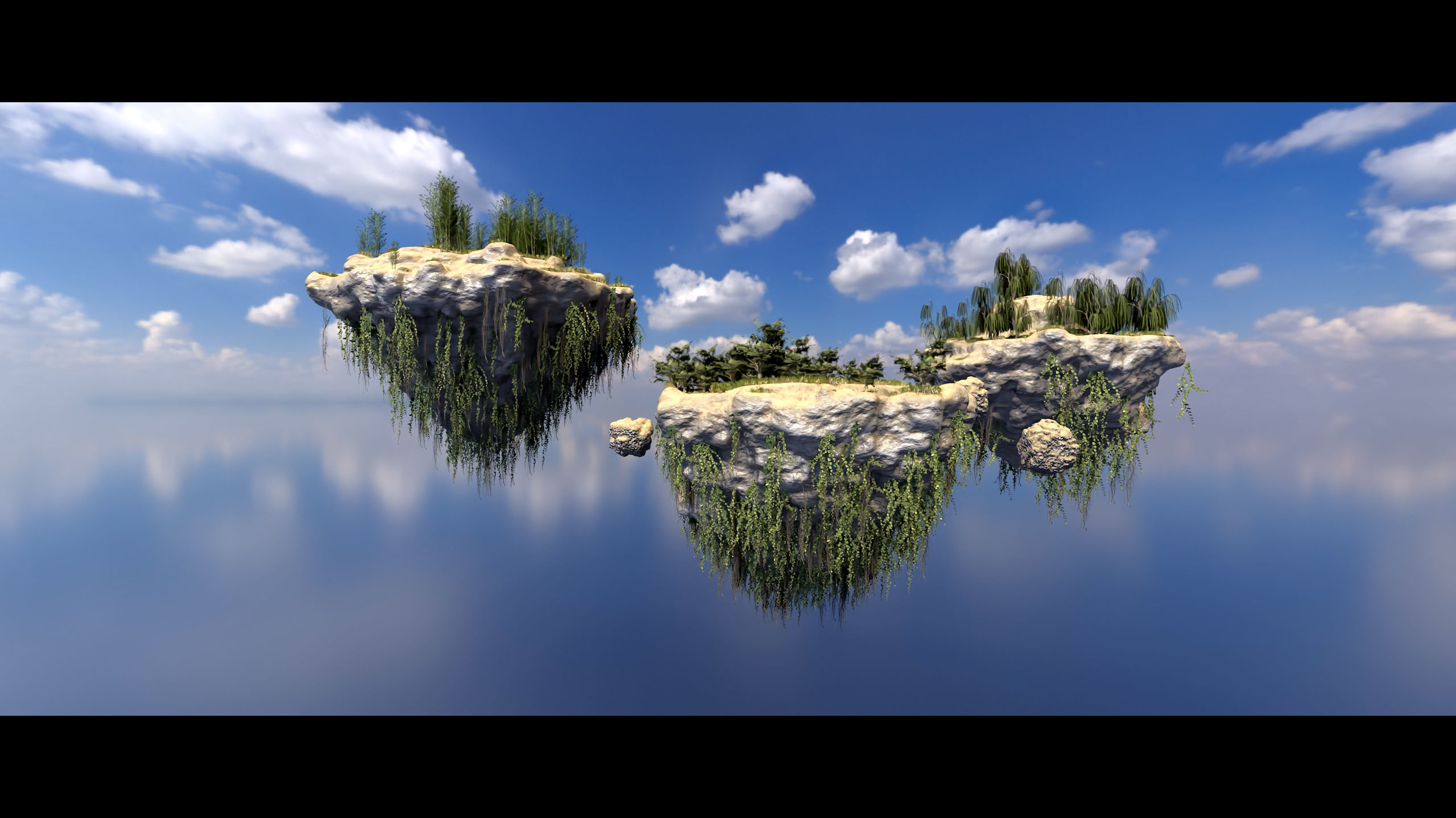 Floating Island Procedural - Geometry Node - Blender 3D model | CGTrader