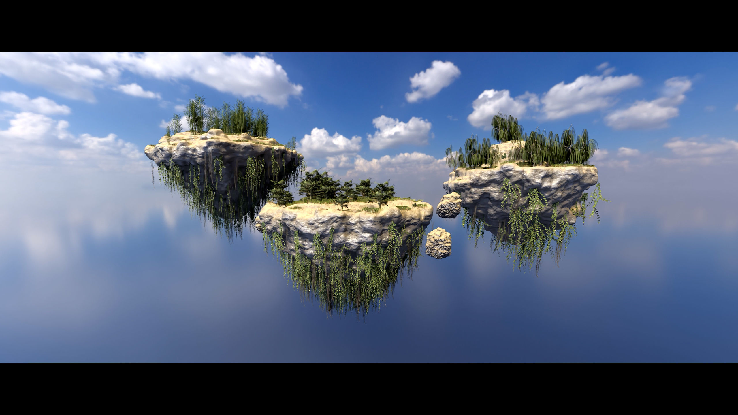 Floating Island Procedural - Geometry Node - Blender 3D model | CGTrader