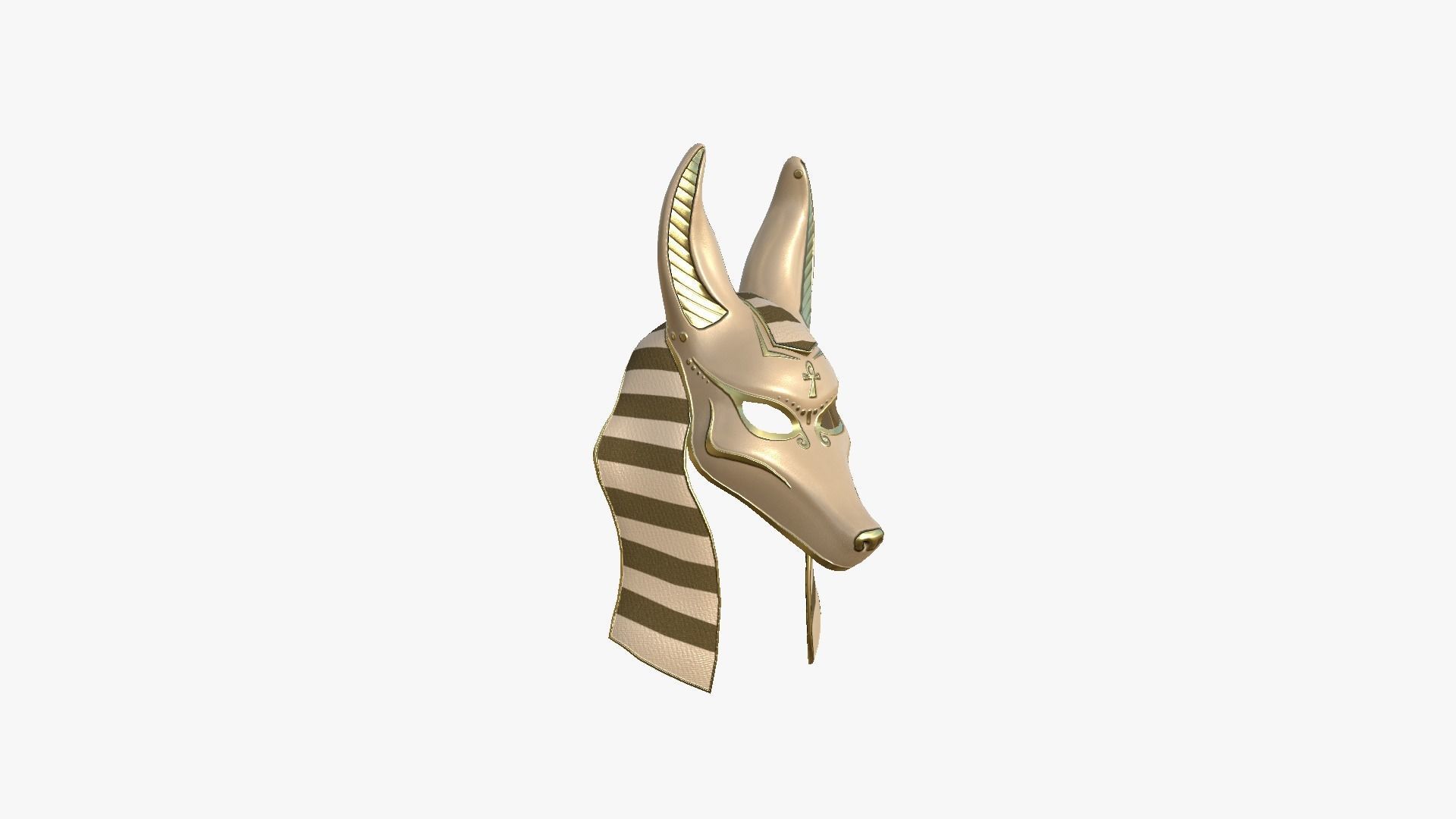 3D model Anubis Mask A06 - Egyptian Gods Character Clothing VR / AR ...