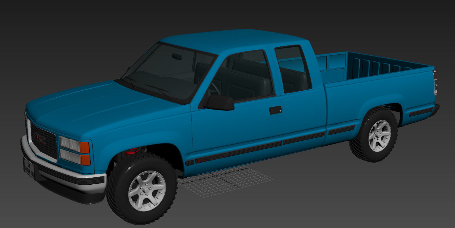 GMC Sierra 1500 1995 3D model | CGTrader