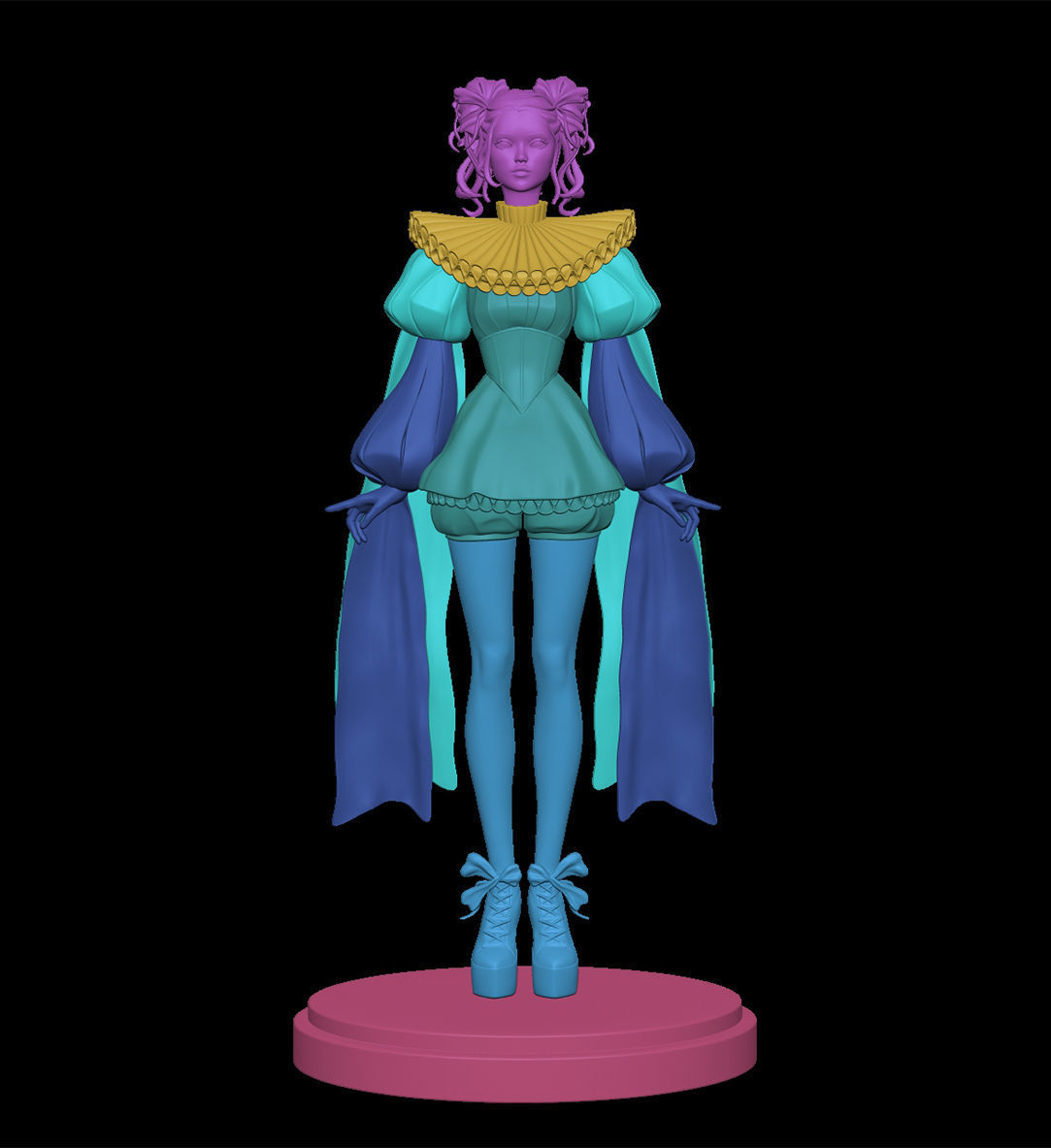 Doll 3D Print model STL 3D model 3D printable | CGTrader