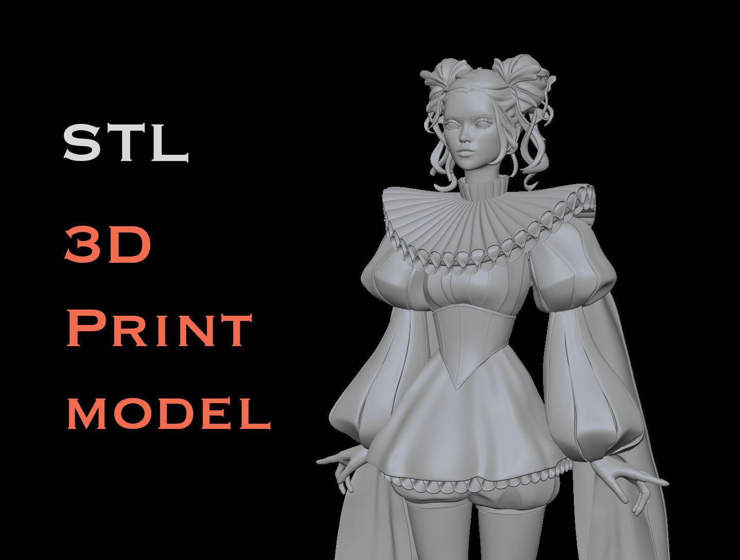Doll 3D Print model STL 3D model 3D printable | CGTrader