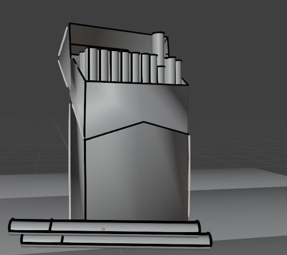 cigarette box Low Poly free 3D model | CGTrader