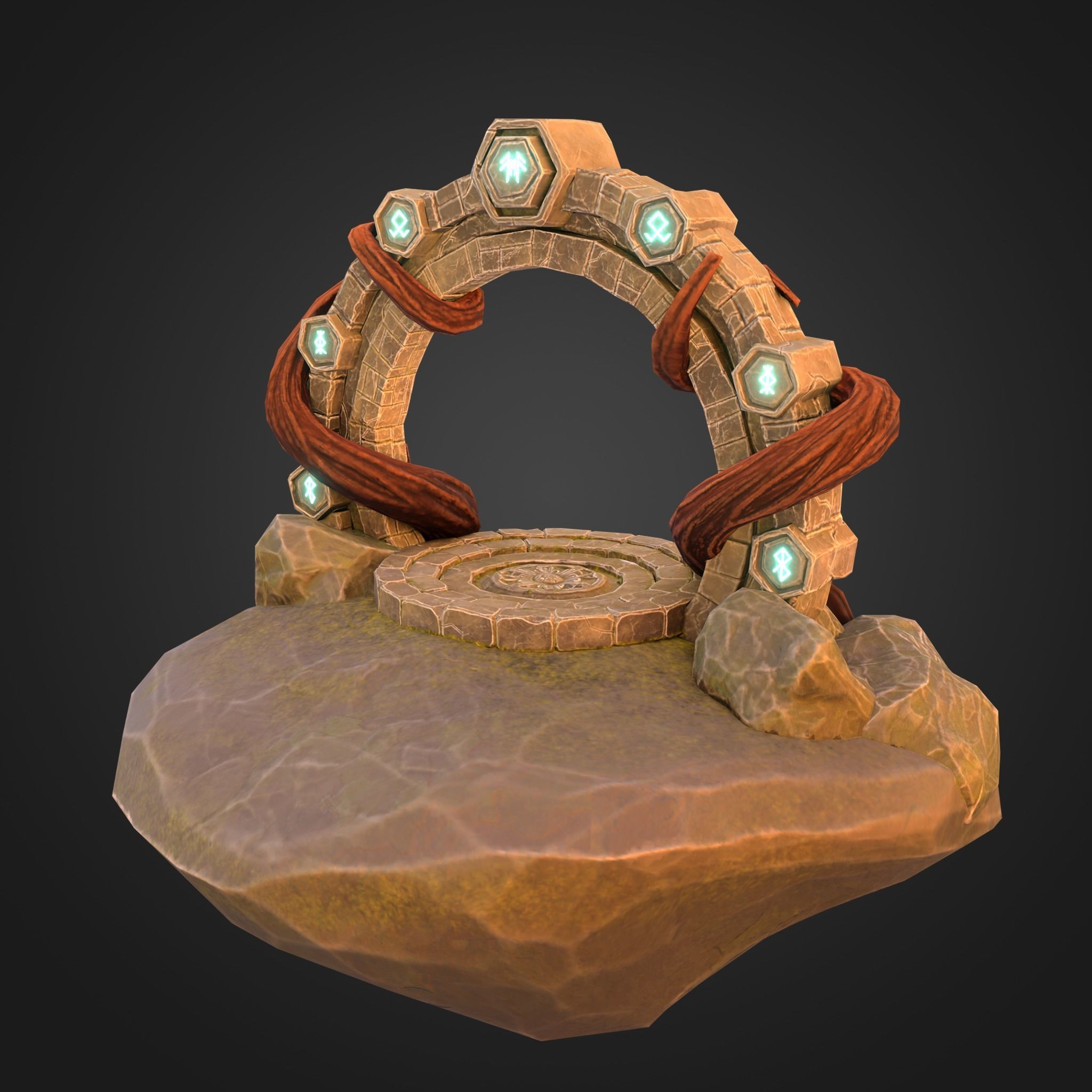 3D model Stylized Portal Game Ready Asset VR / AR / low-poly | CGTrader