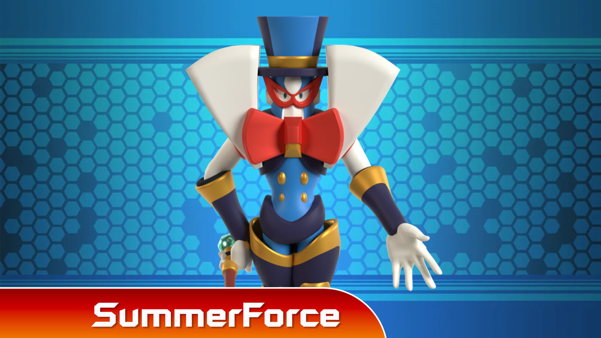 Magic Man - Megaman 3D model rigged | CGTrader