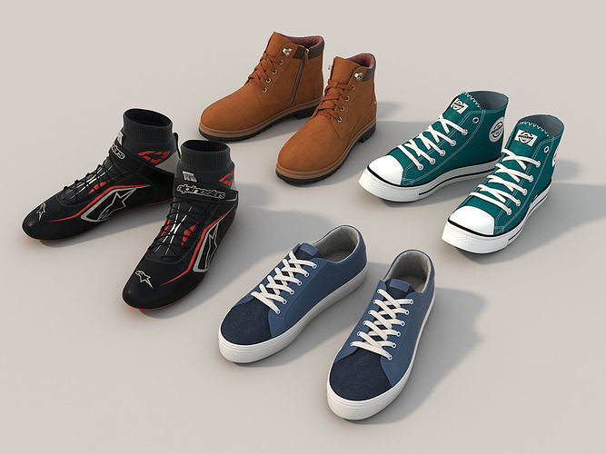 Shoes Collection 8 3D model | CGTrader