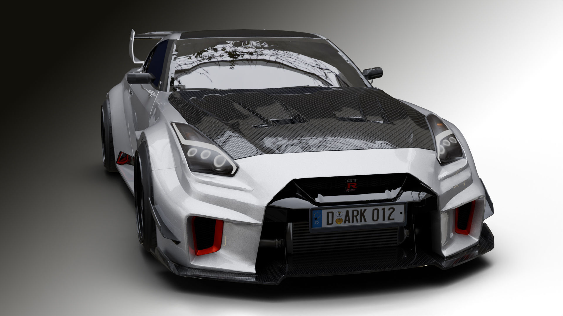 Nissan GTR R35 LB 3D model rigged | CGTrader