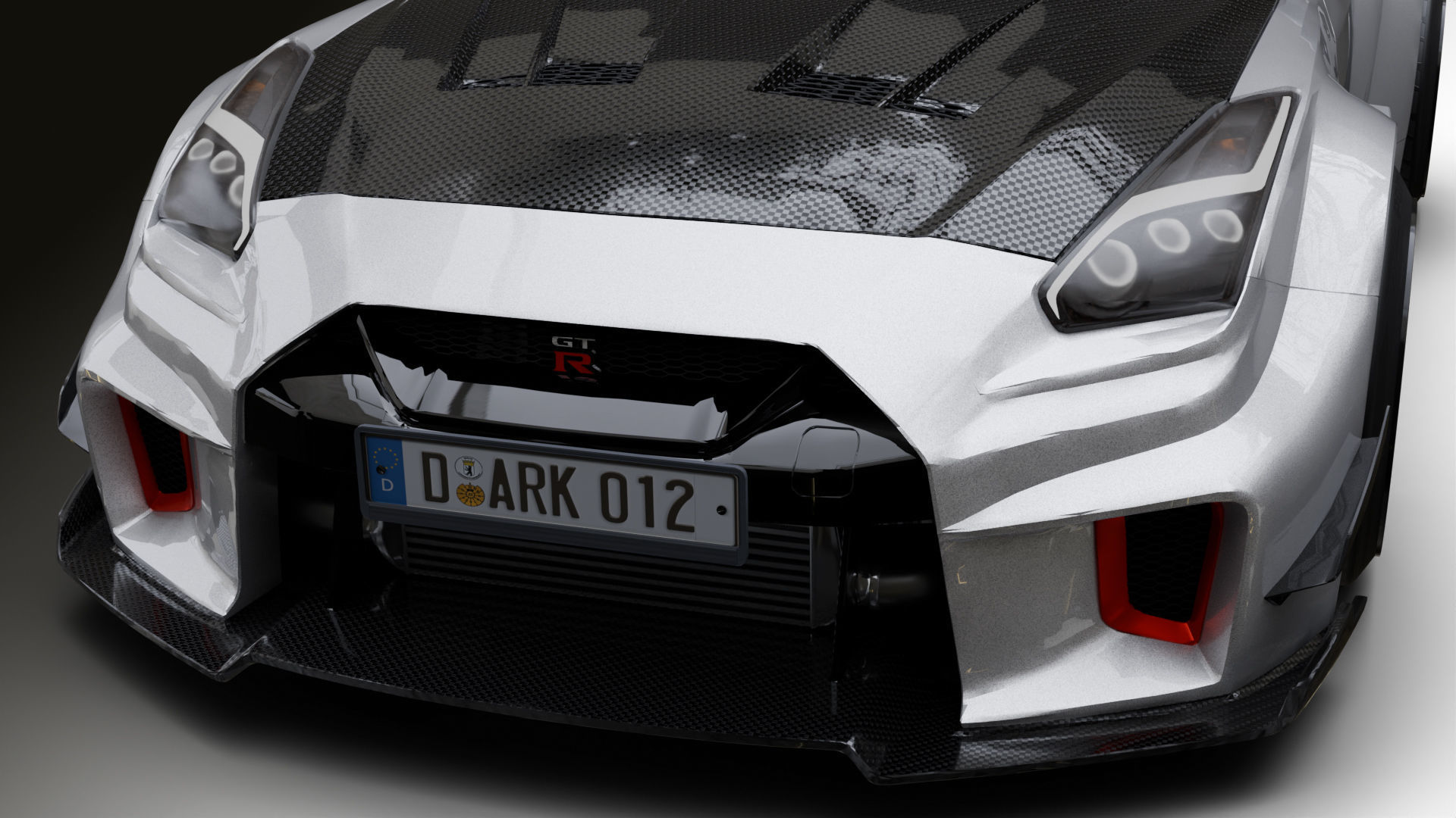 Nissan GTR R35 LB 3D model rigged | CGTrader