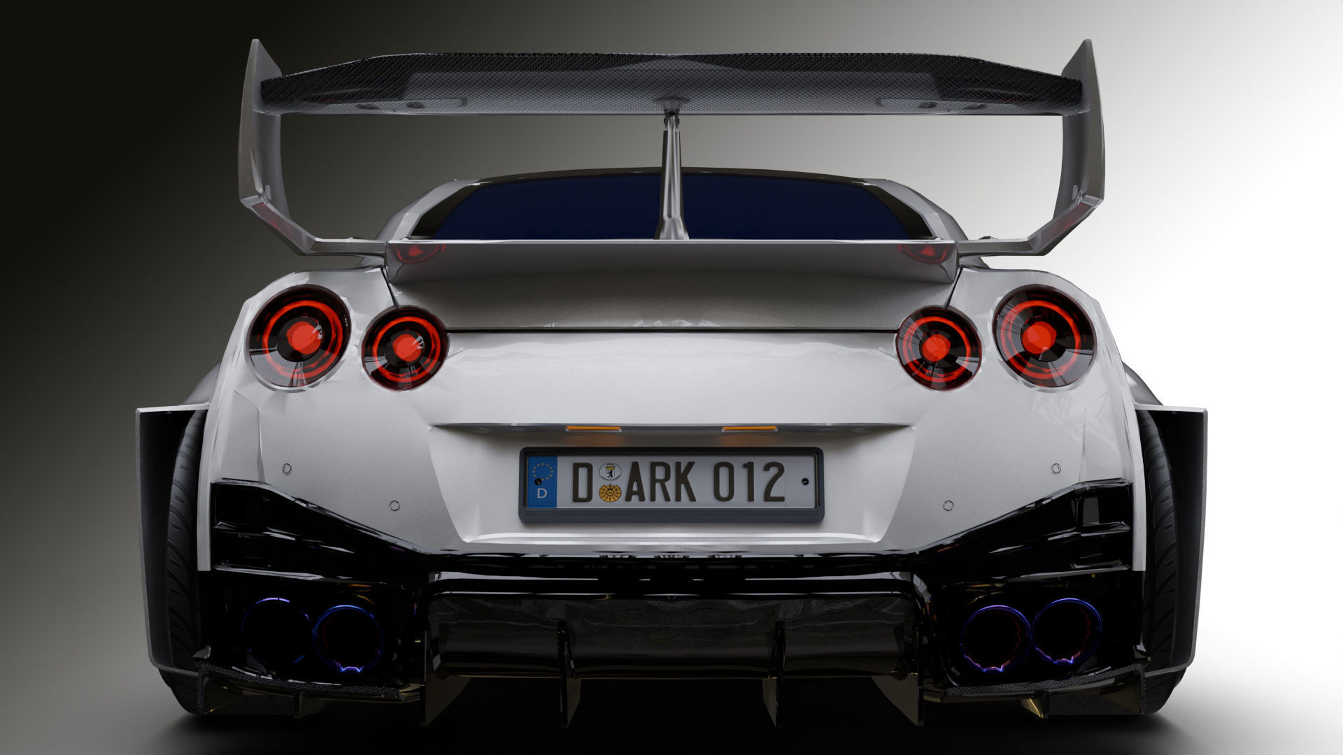 Nissan GTR R35 LB 3D model rigged | CGTrader