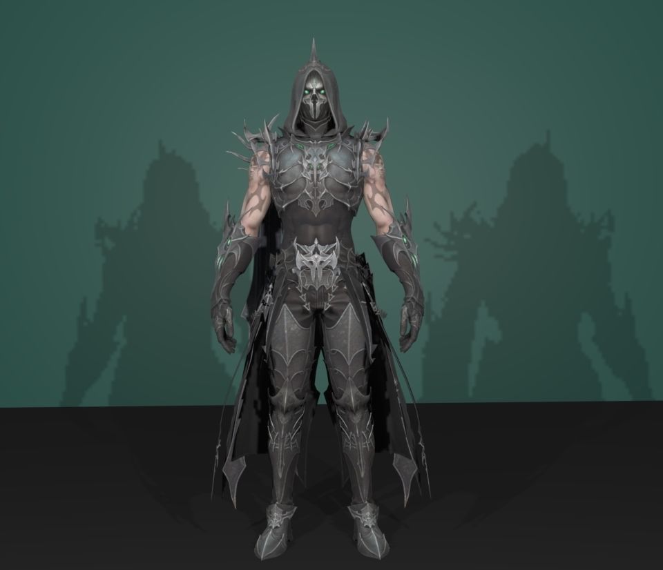 omen armor 3D model animated rigged | CGTrader